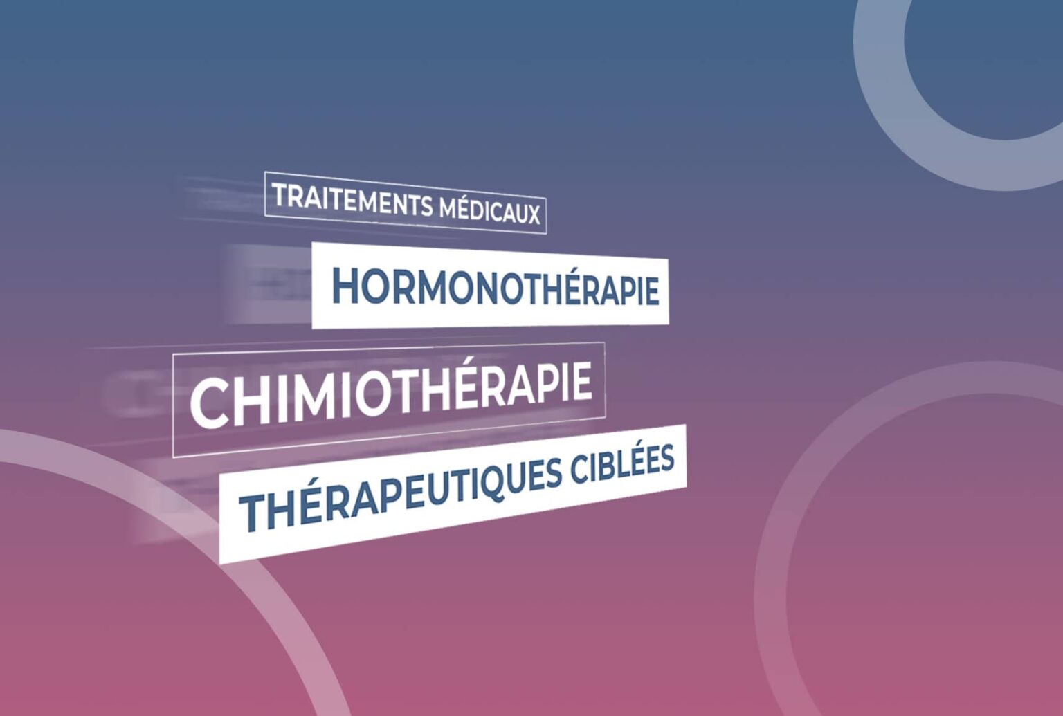 Traitements médicaux du cancer du sein | L'Institut du Sein